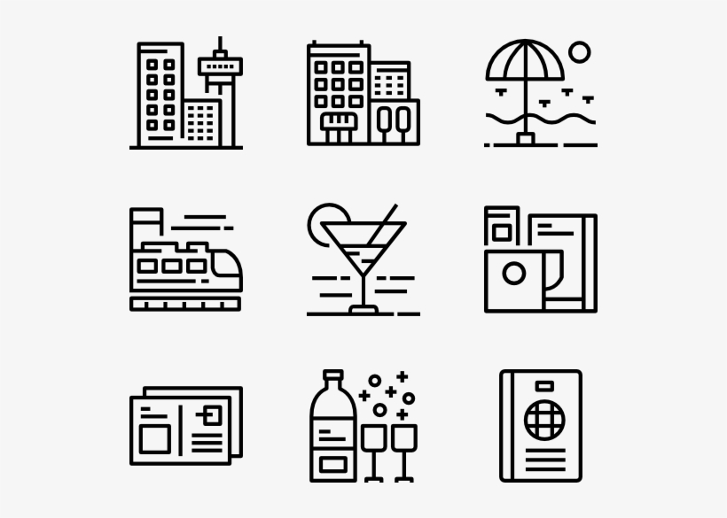 Travel Icon Collection PNG Image | Transparent PNG Free Download on SeekPNG