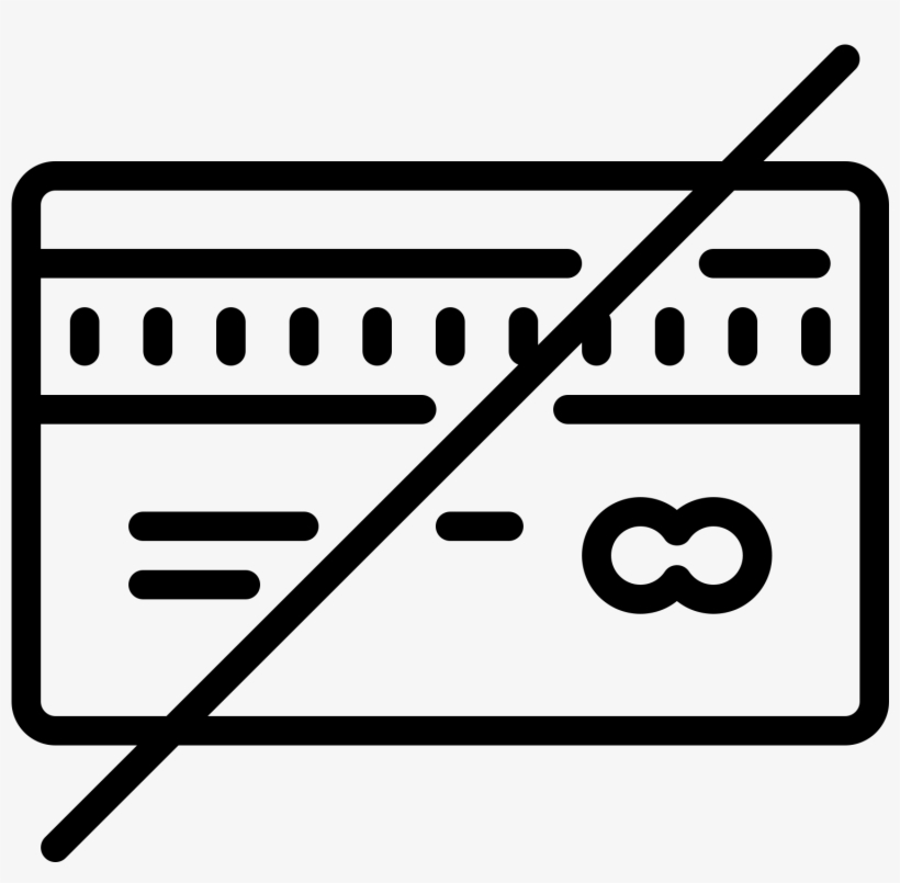 The No Credit Card Icon Is An Icon Of PNG Image | Transparent PNG Free ...