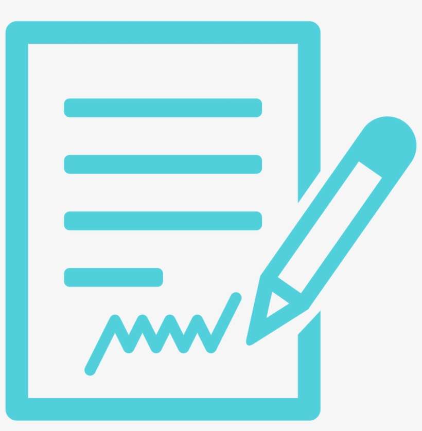 Contract Icon Blue2 PNG Image | Transparent PNG Free Download on SeekPNG