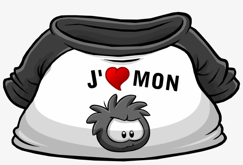 I Heart My Black Puffle T-shirt Icon Fr PNG Image | Transparent PNG ...