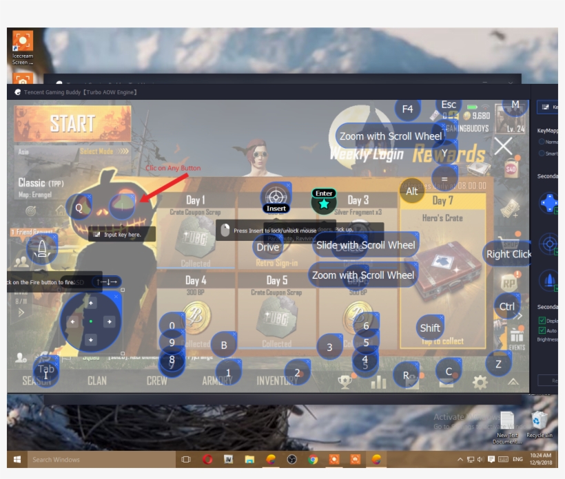 Change Keyboard Settings In Pubg Mobile On Pc PNG Image | Transparent ...