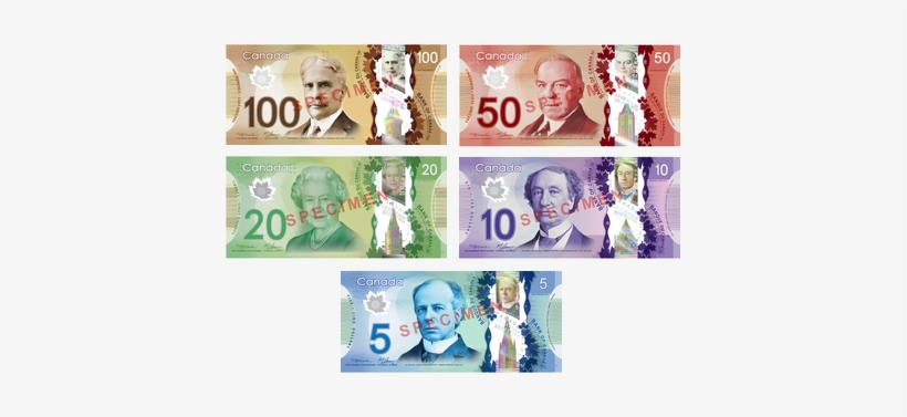 Canadian Frontier Banknotes Faces - Canadian Money 2014 PNG Image ...