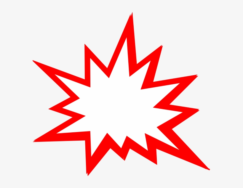 Red Explosion Clip Art At Clker - Explosion Clip Art PNG Image ...
