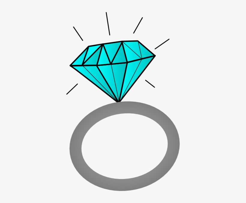 Download Diamond Ring Clip Art At Clker - Cartoon Diamond Rings ...