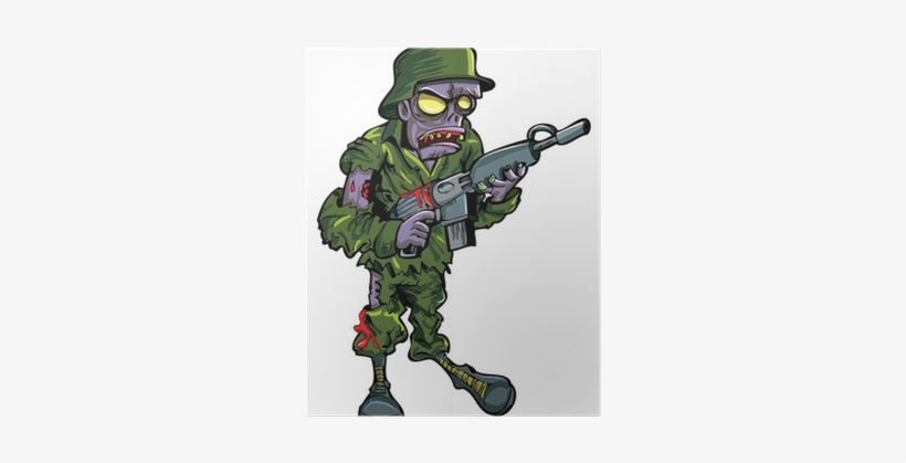 Zombie Soldier Cartoon PNG Image | Transparent PNG Free Download on SeekPNG