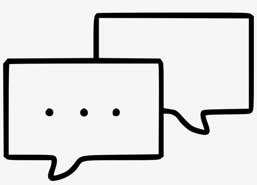 Speech Squares Dialog Talk Bubble Conversation Chat PNG Image ...