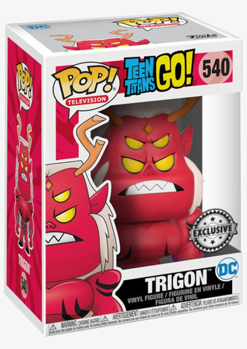 Funko Pop Tv Teen Titans Go Trigon PNG Image | Transparent PNG Free ...