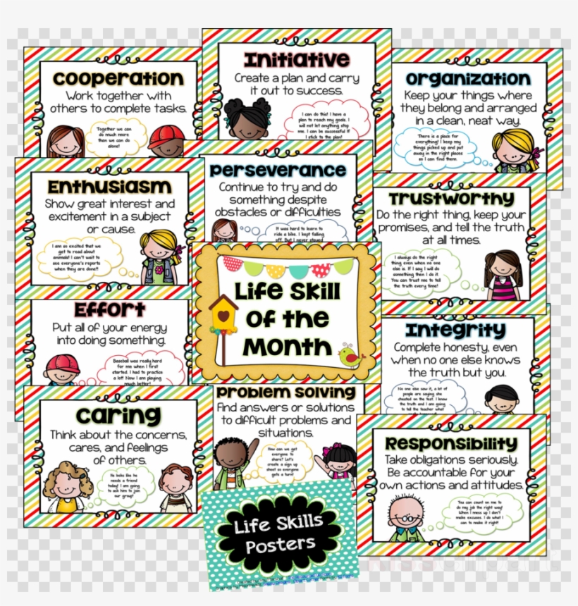 Life Skills Posters Clipart Life Skills Poster Education PNG Image ...