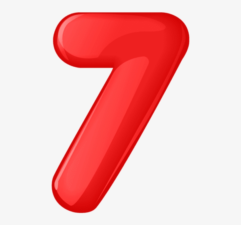 Free Png Red Number Seven Png Images Transparent PNG Image ...