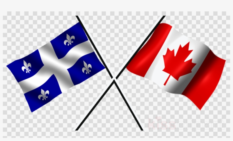 Download Quebec Flag And Canadian Flag Clipart Québec Flag Of ...