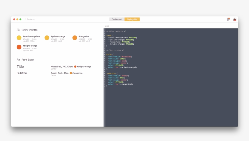 Download Click On The Tab To See The Colors And Font Styles ...