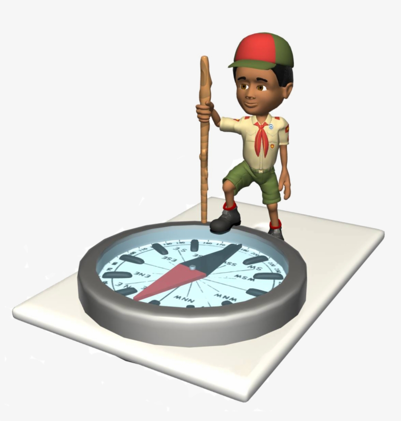 Boy Scout On A Compass PNG Image | Transparent PNG Free Download on SeekPNG