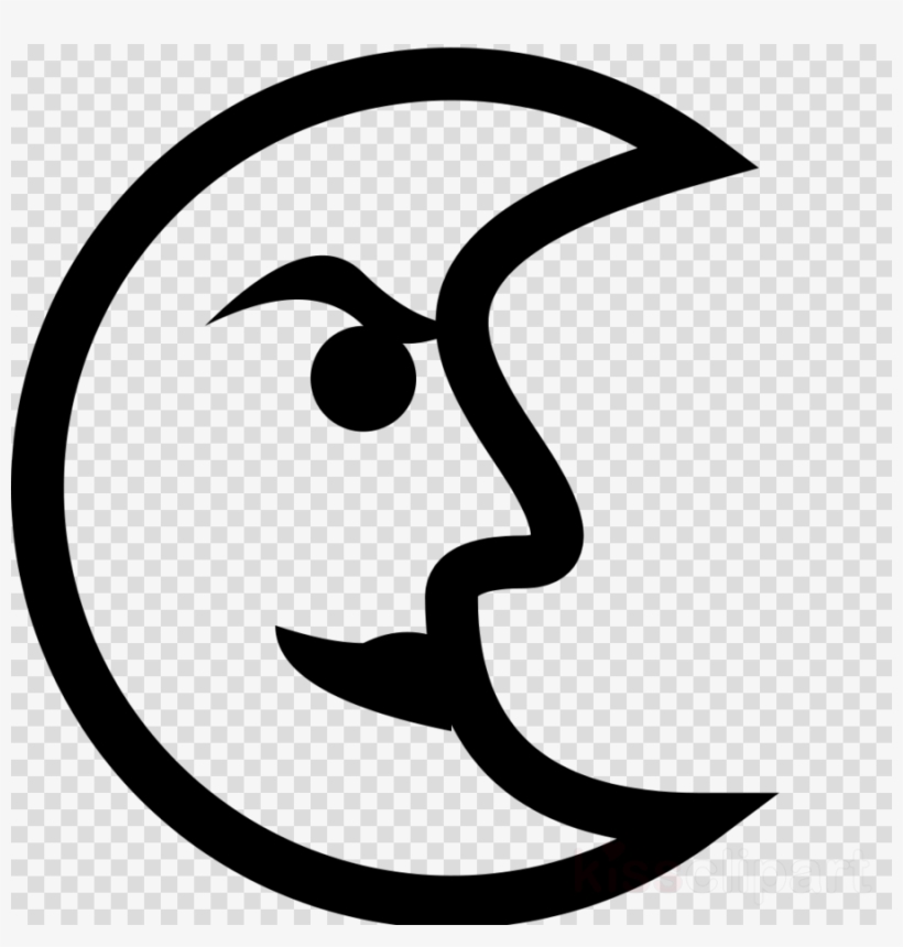 Half Moon Face Png Clipart Moon Lunar Phase Clip Art PNG Image ...