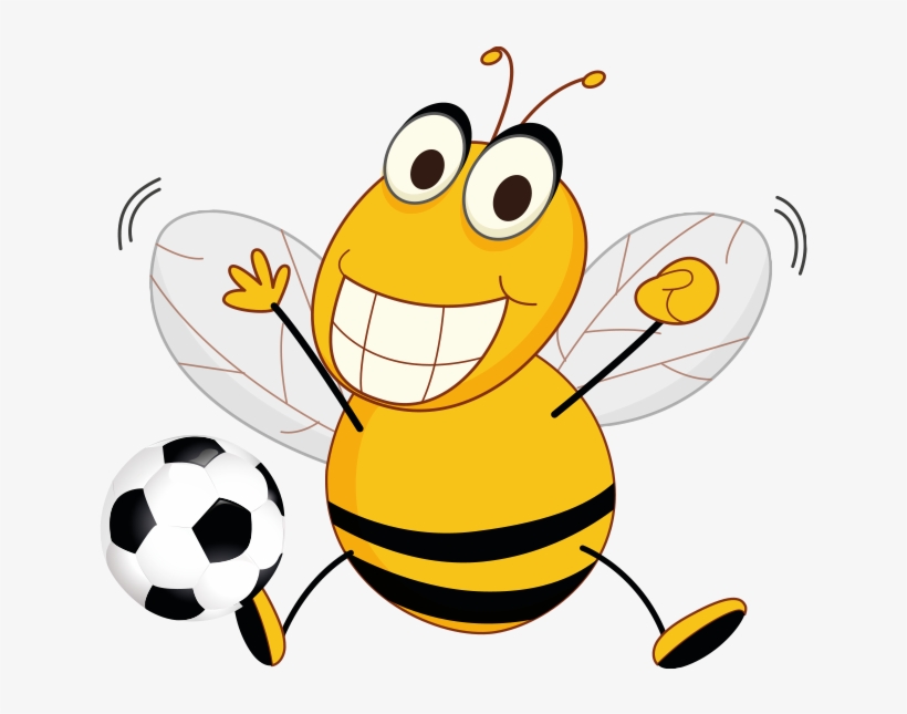 Free Bee Football Cliparts, Download Free Clip Art, - Bee Playing ...