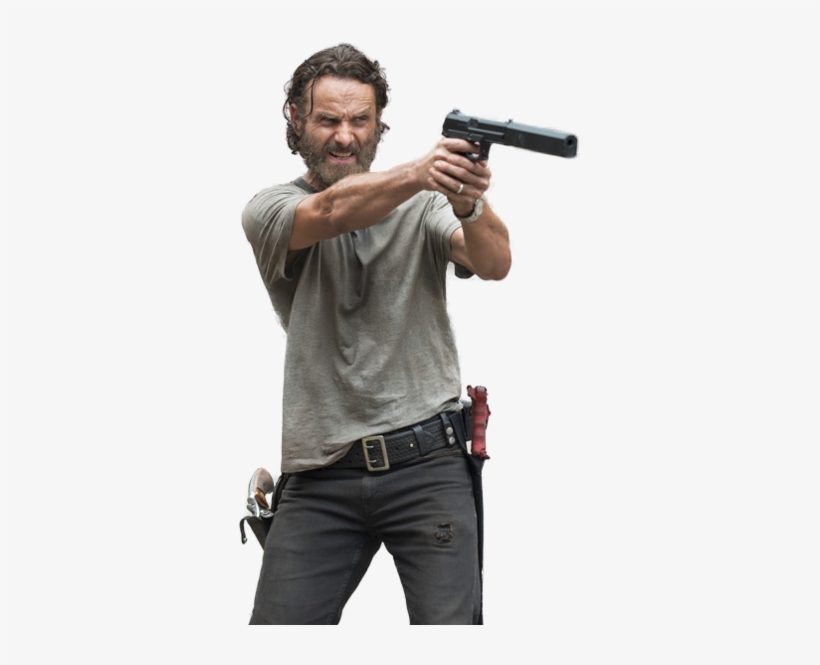 Download Share This Image - Rick's Gun Off Walking Dead | Transparent ...