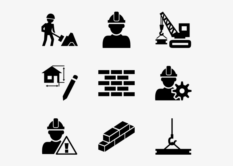 Construction Worker Icons - Construction Icon Vector PNG Image | Transparent PNG Free Download ...