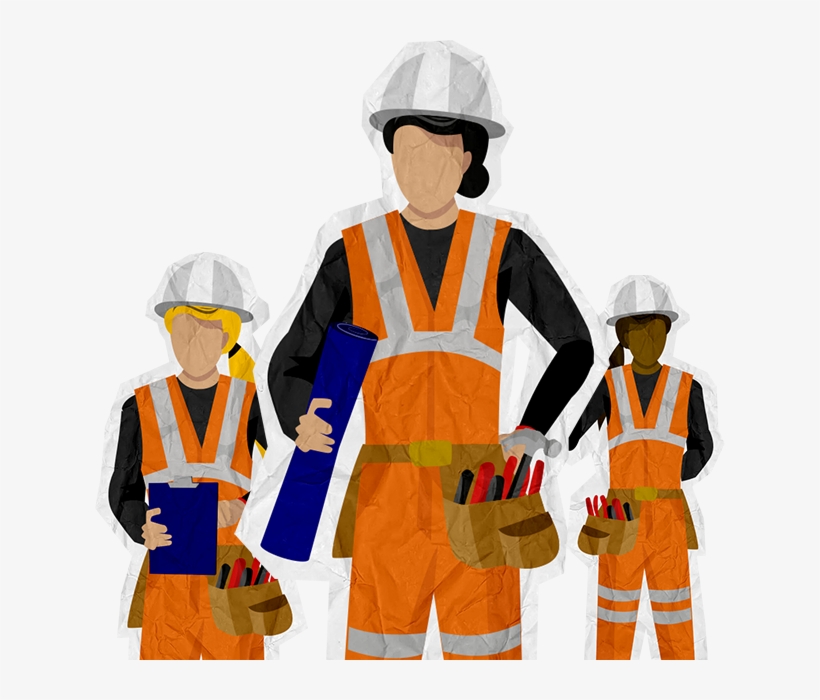 Women In Construction Clipart Symbols