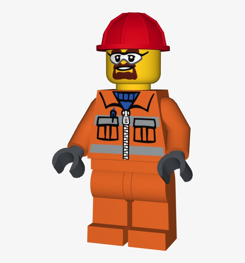 Lego Minifigure Cty483 Construction Worker - Lego City Minifigure ...