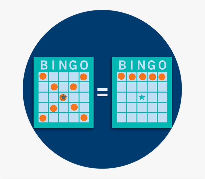 An X Pattern Bingo Card Equals A Horizontal Bingo Card PNG Image ...