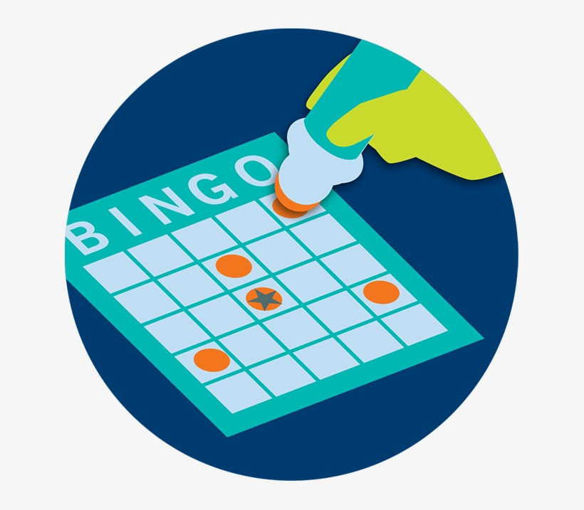 Daubing Selections On A Bingo Card PNG Image | Transparent PNG Free ...