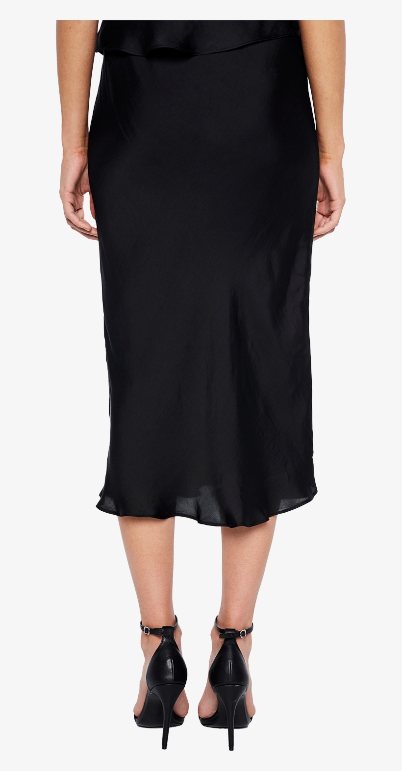 Mayah Midi Skirt In Colour Caviar PNG Image | Transparent PNG Free ...