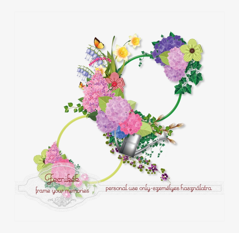 ~~ Double Spring Cluster Frame PNG Image | Transparent PNG Free ...