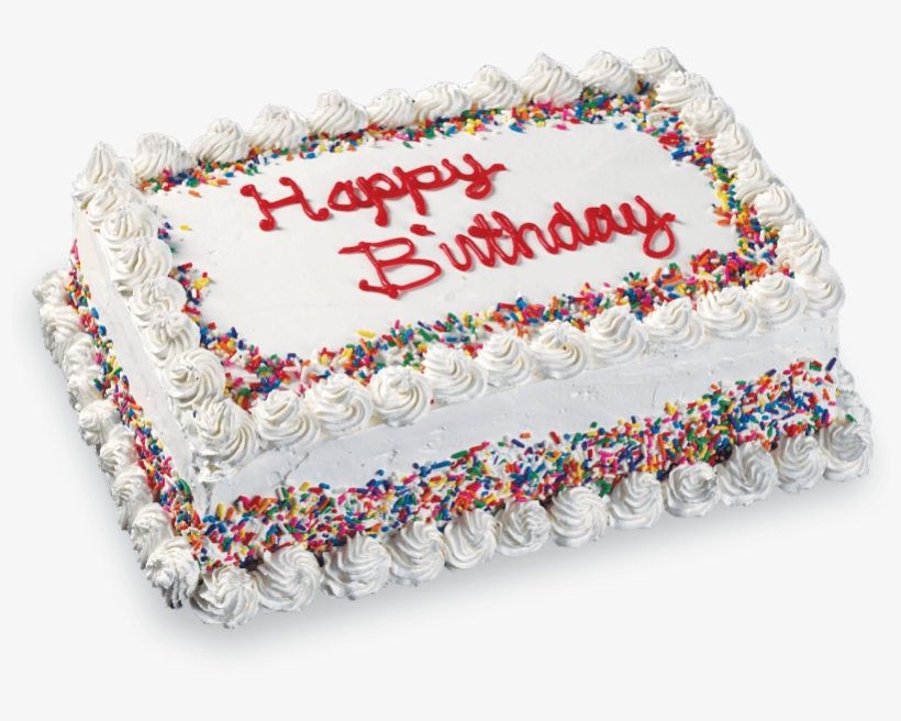 Birthday Cake Rectangle PNG Image | Transparent PNG Free Download on ...