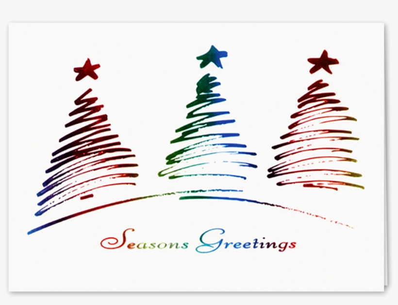 Download Picture Of Rainbow Trees Greeting Card | Transparent PNG ...