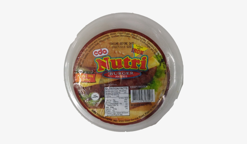 Cdo Holiday Nutri Burger Patties 225g Cdo Holiday Nutri PNG Image ...