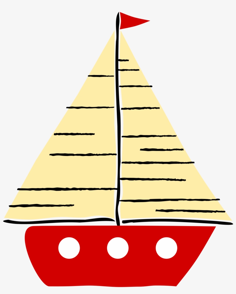 Download Red Sail Boat 2 Icons Png - Boat Drawing Png | Transparent PNG ...