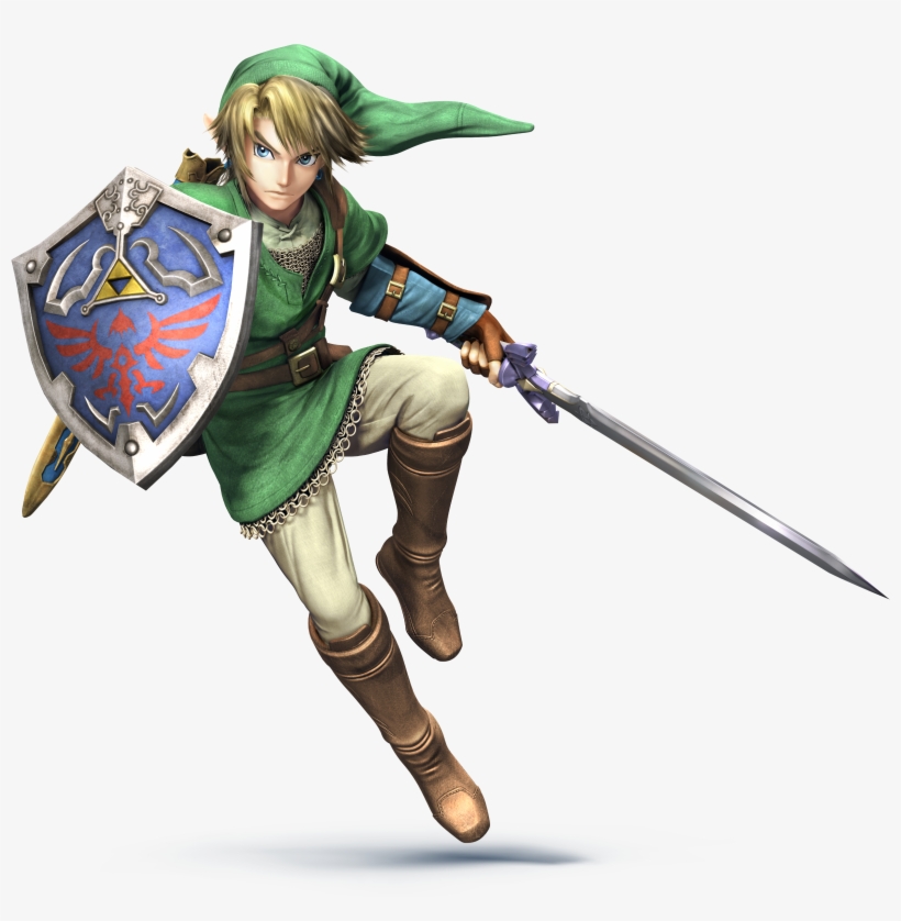 Link Zelda Png - Super Smash Bros For Wii U Link PNG Image ...