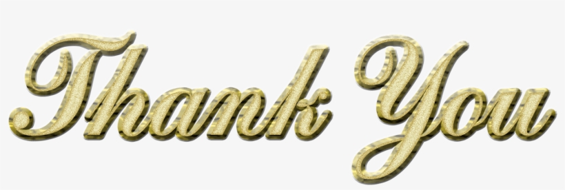Thank You Gold 1 Coventry - Thank You Gold Transparent PNG Image ...