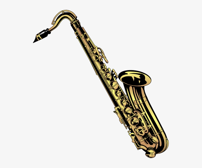 Simple Saxophone Drawing
