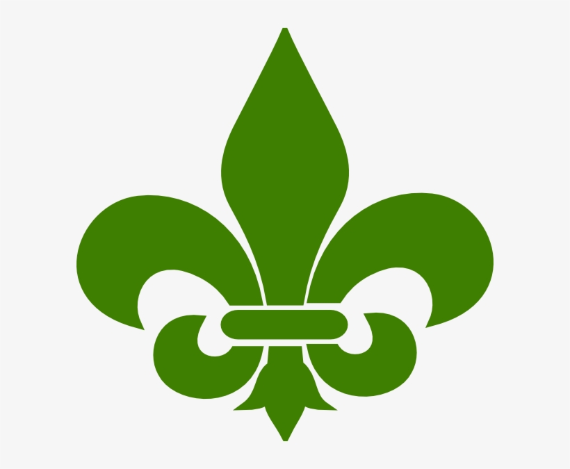 Green Fleur De Lis 1 Clip Art At Clkercom Vector Online - Fleur De Lis ...