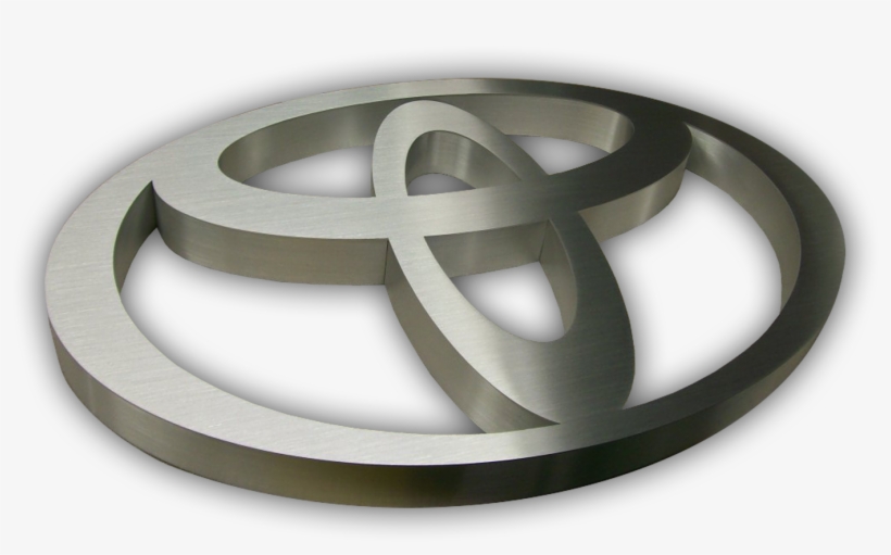 Brushed Stainless Steel Toyota Logo - Logo PNG Image | Transparent PNG ...