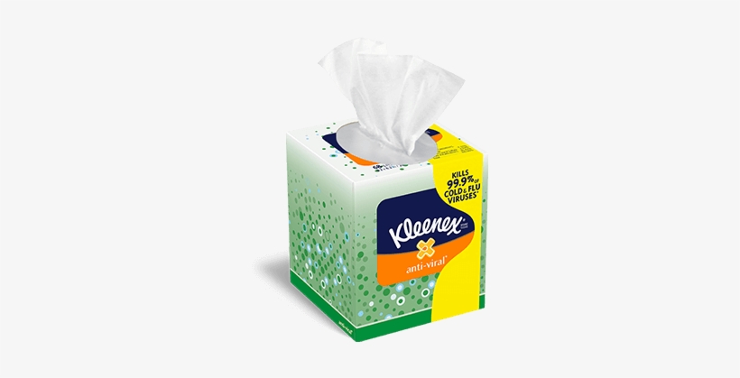 Upright Tissue Box - Kleenex Anti-viral Facial Tissue, 3-ply, 68 Sheets ...