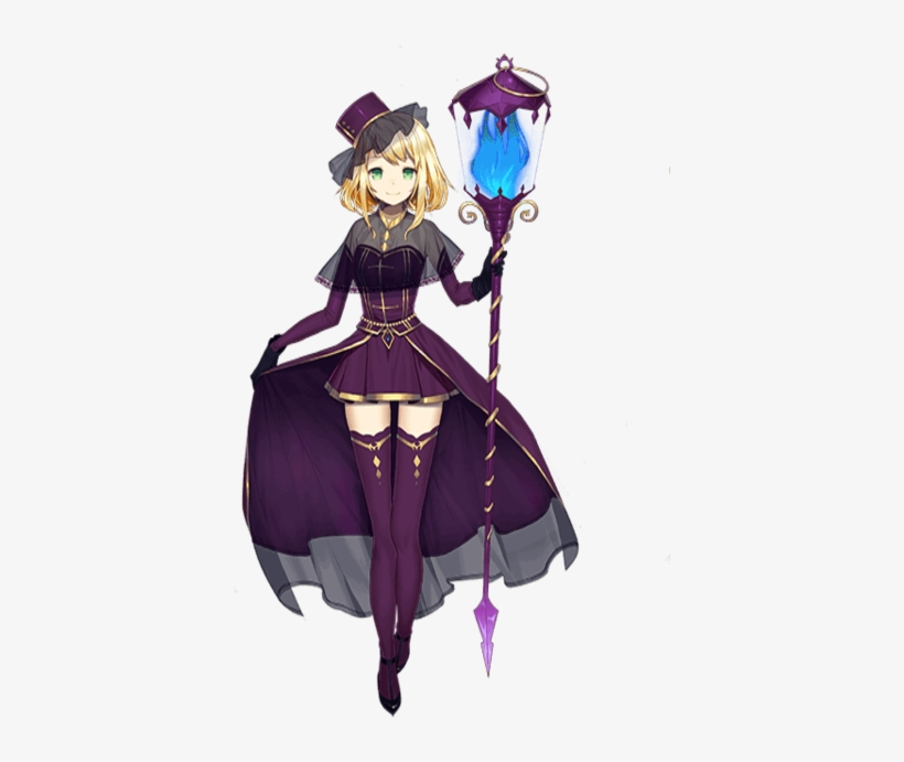 Celina Transparent - Anime Girl With Staff PNG Image | Transparent PNG ...