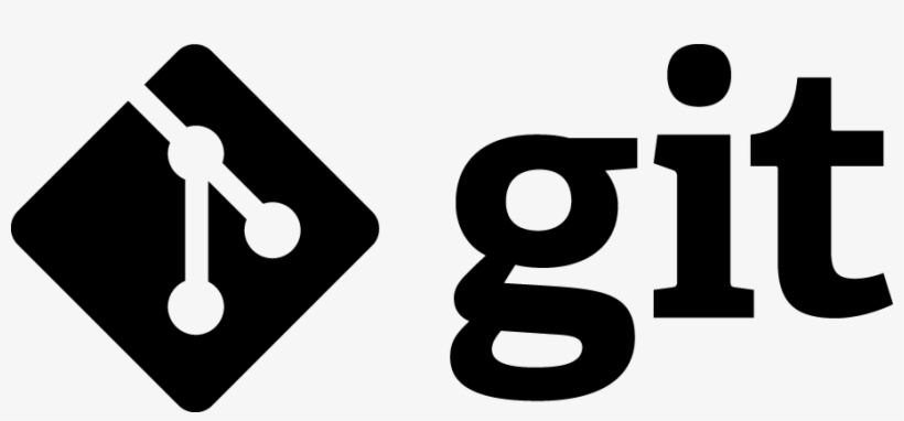One Color Git Logo For Light Backgrounds - Logo Black And White Png PNG ...