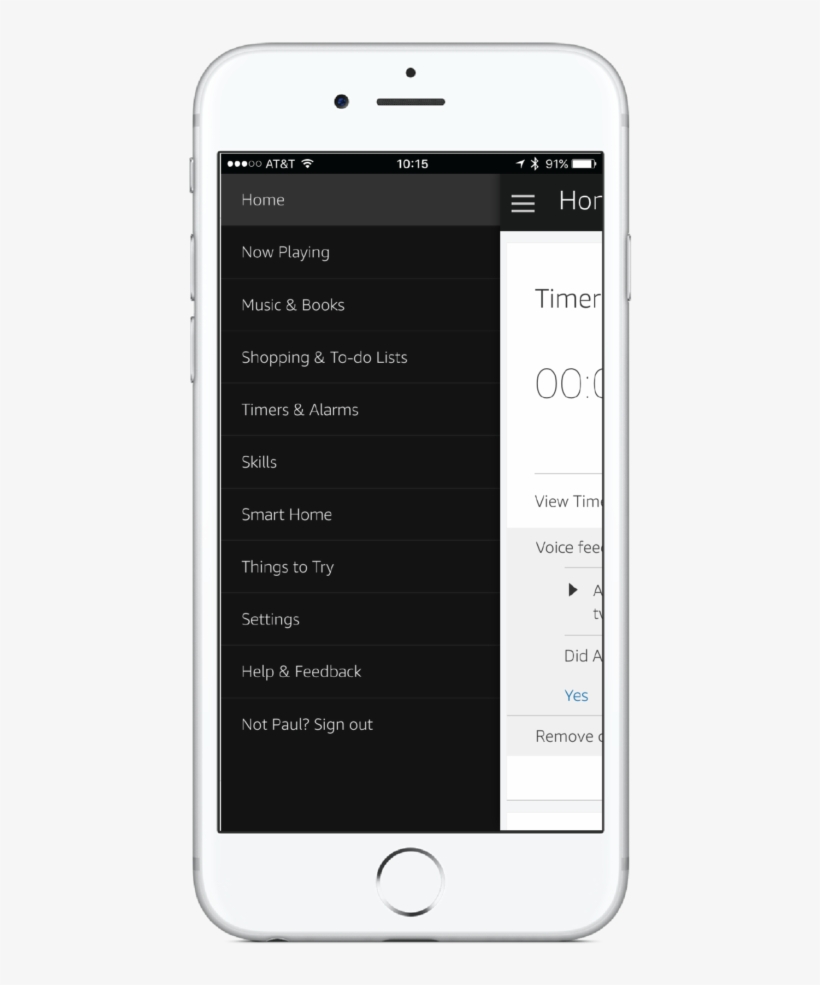 Alexa Tips Skills 01 - Alexa App Ios Sign Out PNG Image | Transparent ...