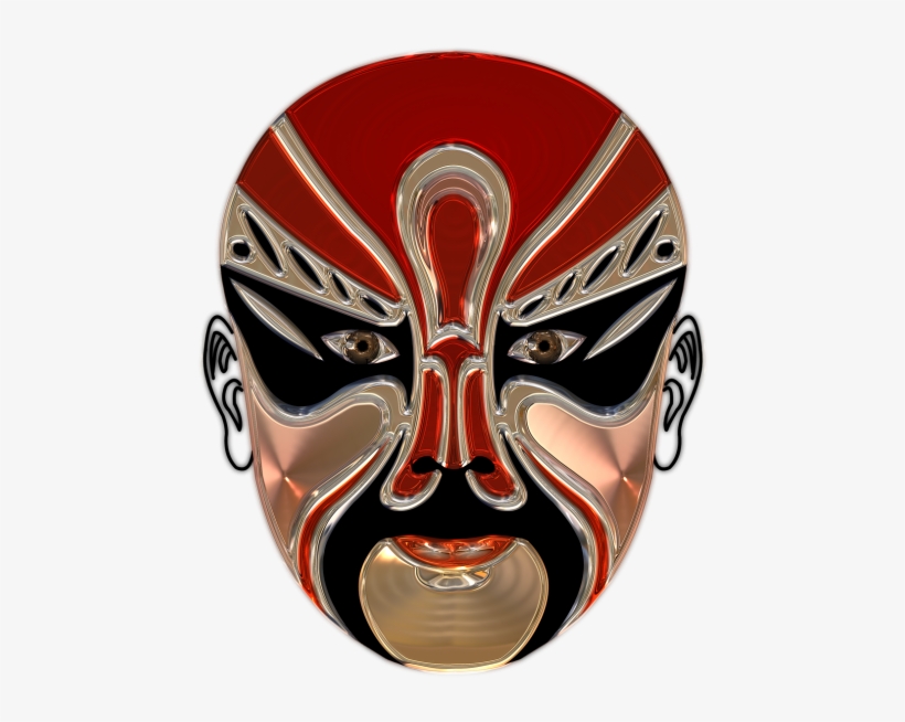Chinese Opera Red Mask - Jewelry Beijing Opera Facial Masks Glass ...