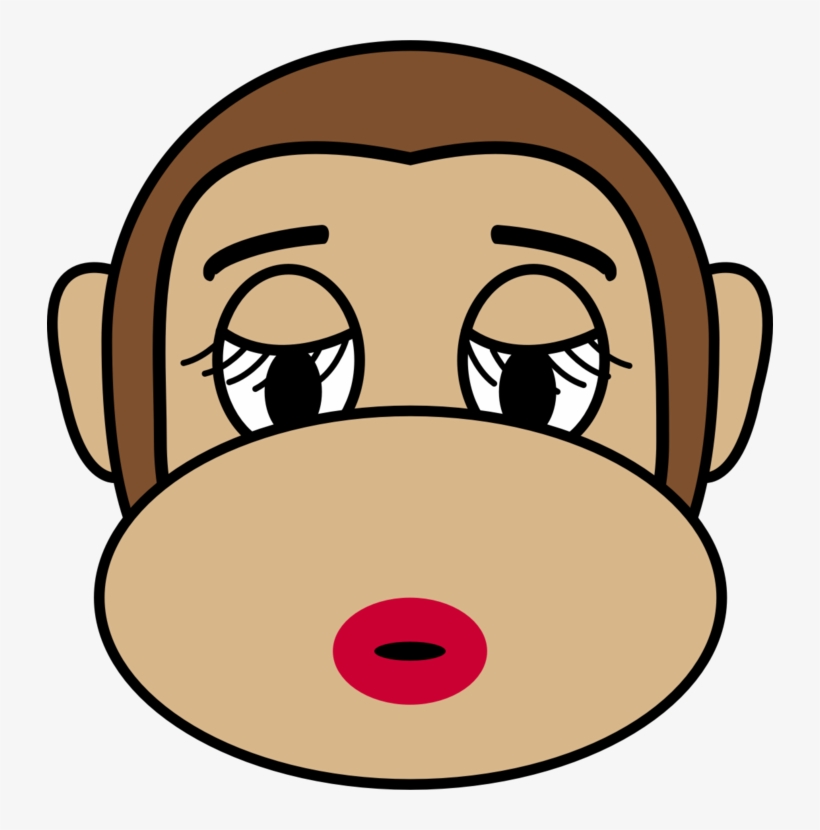 Ape Chimpanzee Primate Monkey Cartoon - Monkey Emoji PNG Image ...