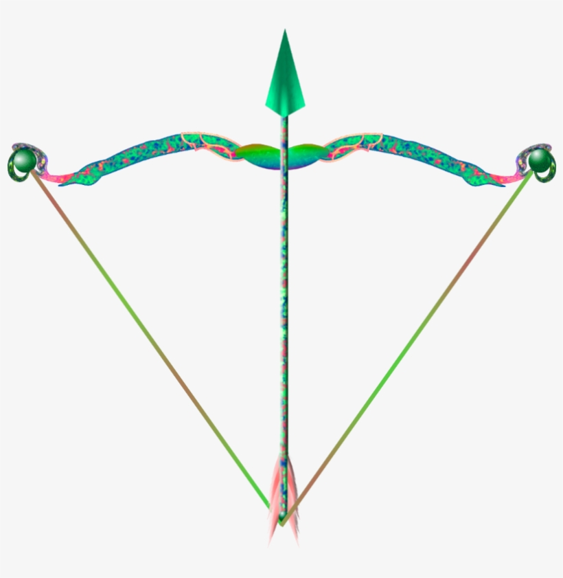 Magical Bow And Arrow - Girly Bow And Arrow PNG Image | Transparent PNG ...