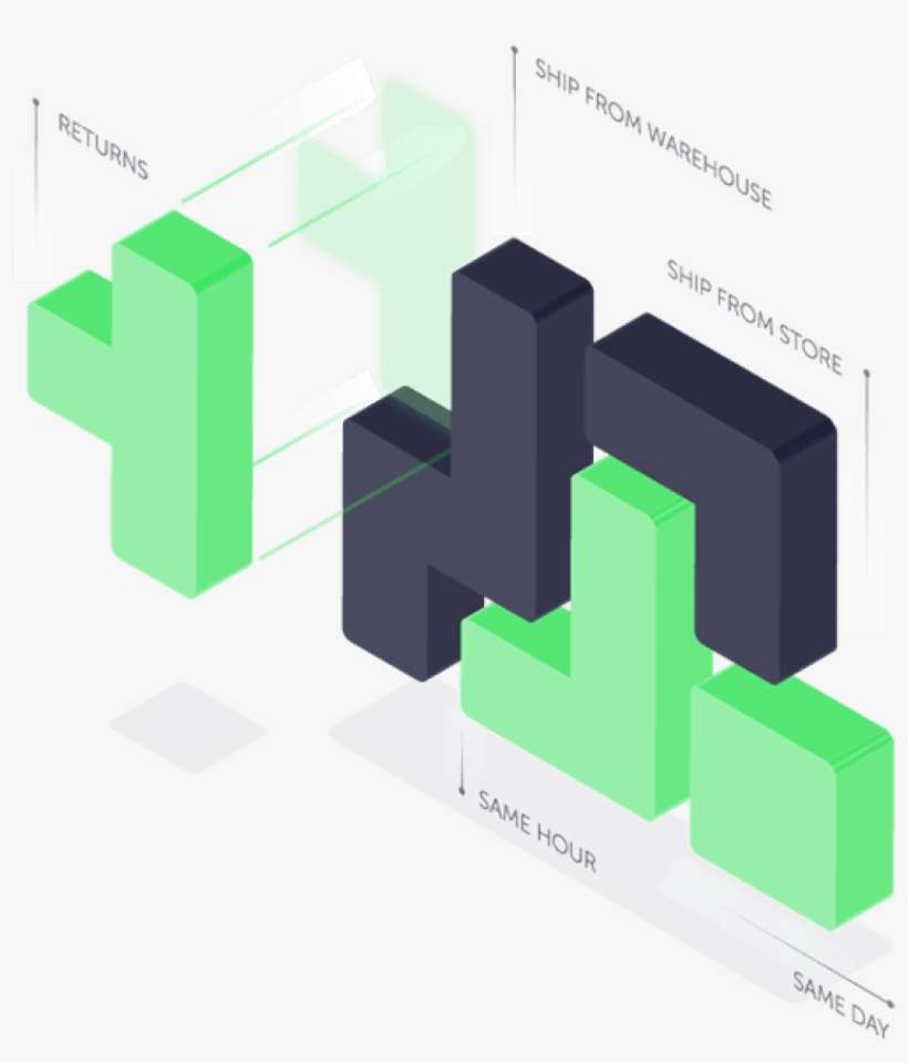 Download Infographic With Blue And Green Tetris Style Blocks ...
