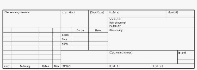 Schriftfeld Din 6771-1 PNG Image | Transparent PNG Free Download on SeekPNG