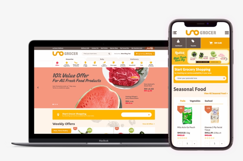Download Grocery E-commerce | Transparent PNG Download | SeekPNG
