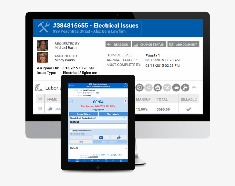 Comercial Real Estate Property Management Work Order PNG Image ...