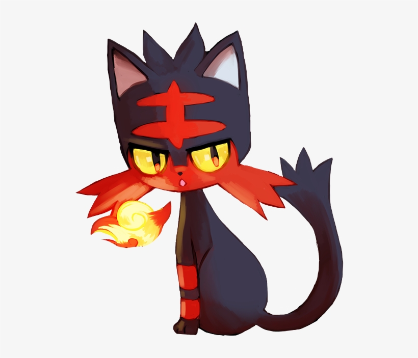 Download Litten Pokemon Cute Kawaii Fire Otaku Otakugirl Animefa ...