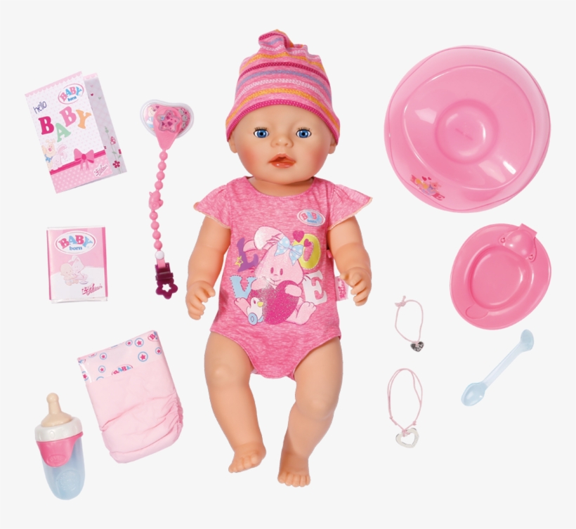 Baby Born Interaktiv Docka Med Rosa Kläder PNG Image | Transparent PNG ...