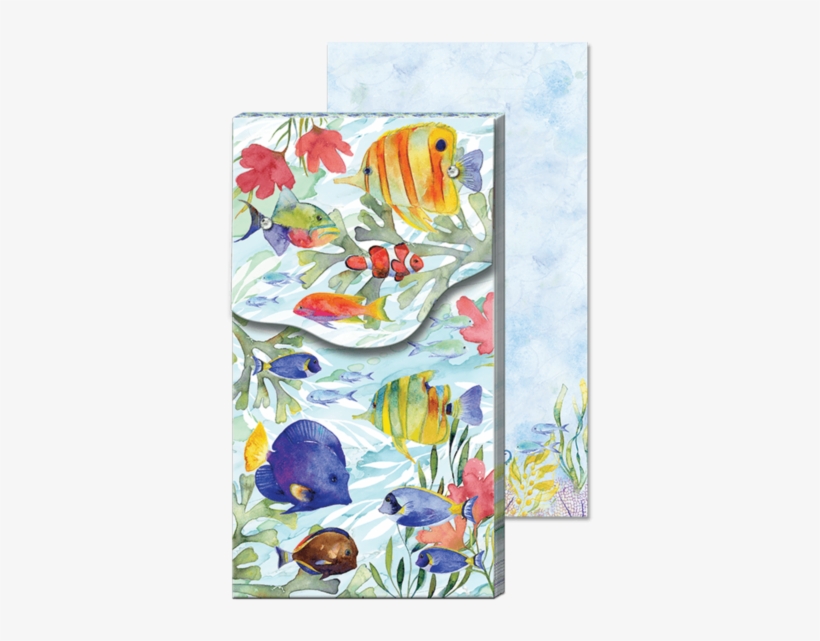 Oceana Large Pocket Note Pad - Punch Studio Note Pad Pocket Lg Oceana ...