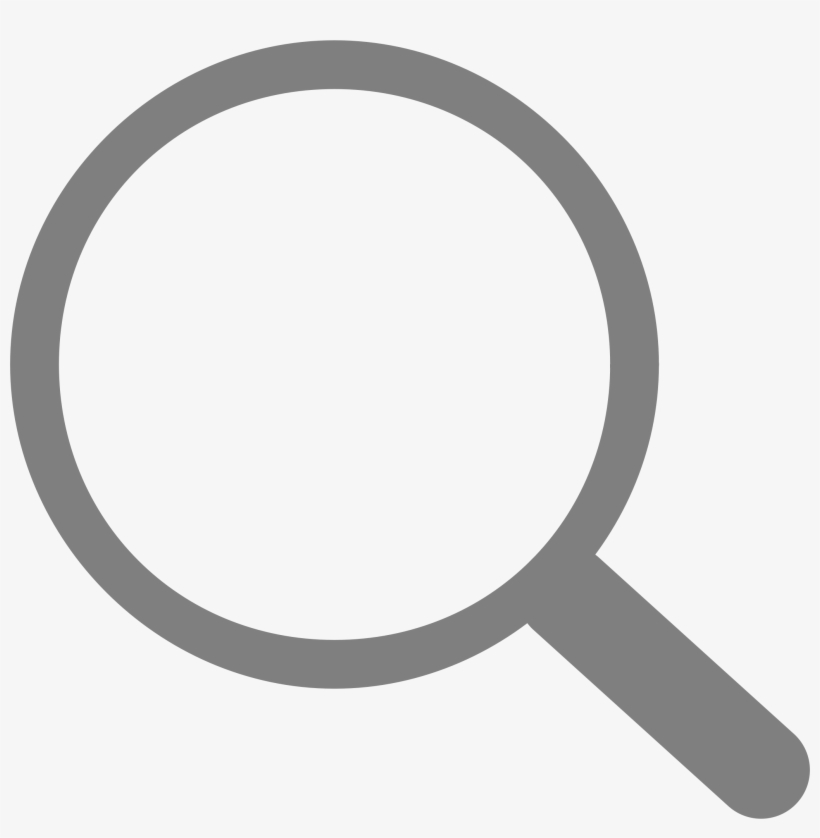 Lens Clipart Magnifier - Search Icon Png Grey PNG Image | Transparent ...